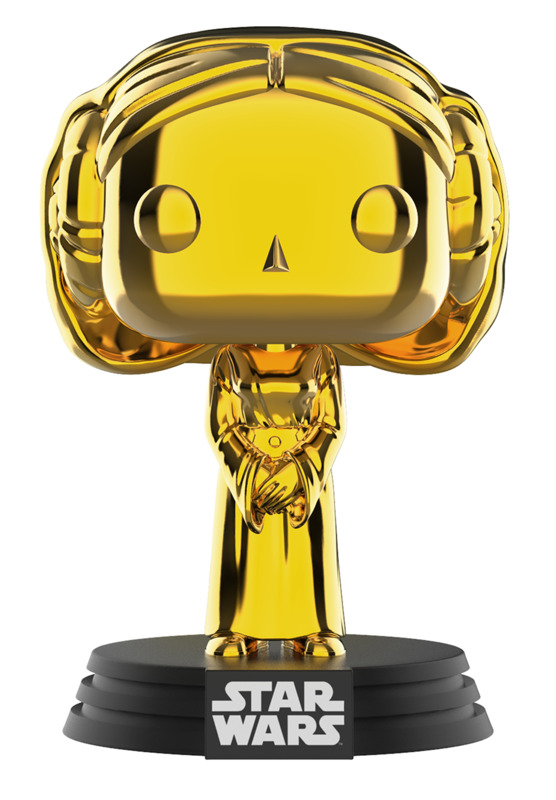Princess Leia (Gold Chrome) - Pop! Vinyl Figure | at Mighty Ape NZ