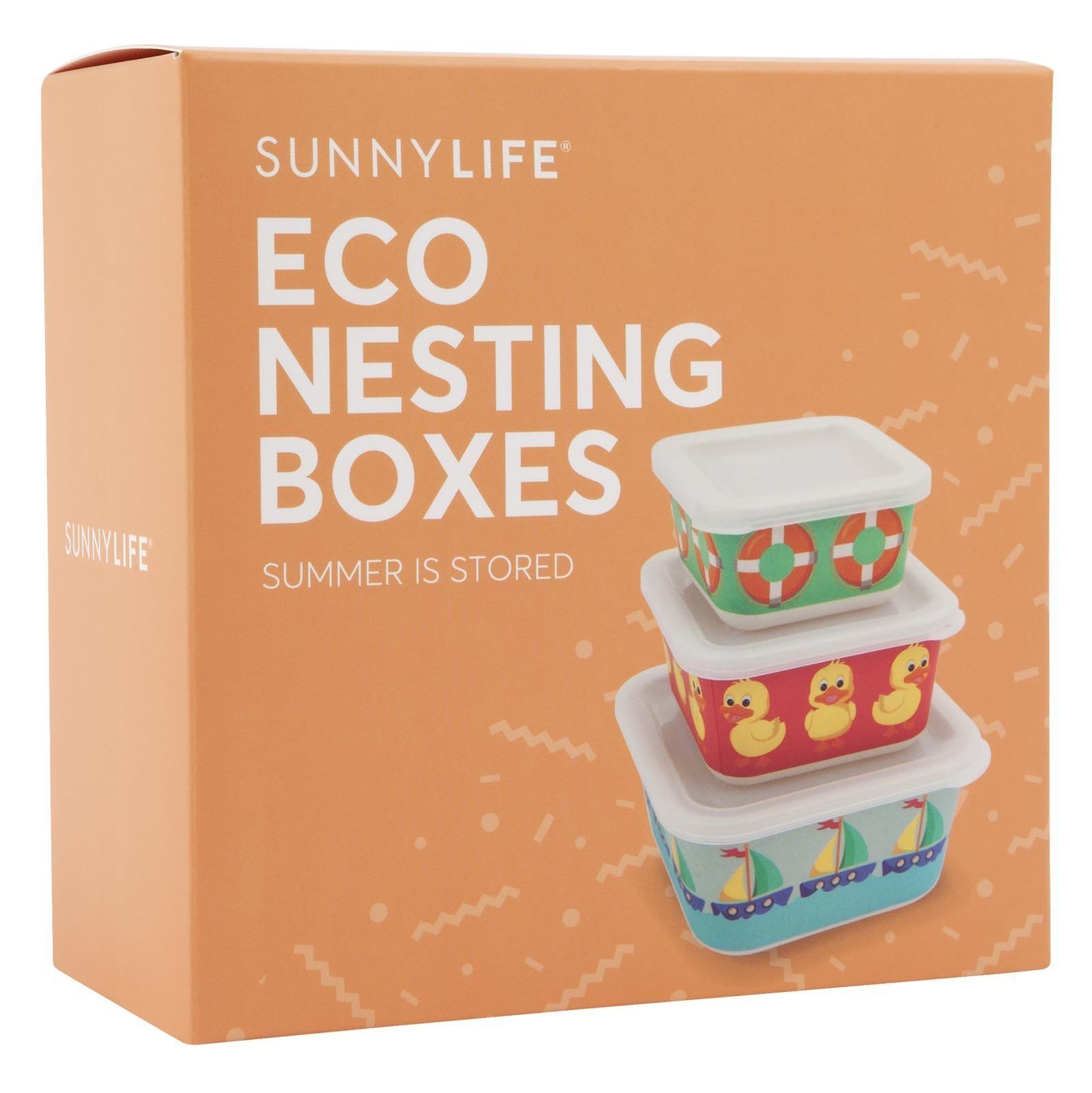 Sunnylife Eco Nesting Boxes Ducky Set of 3 | at Mighty Ape NZ