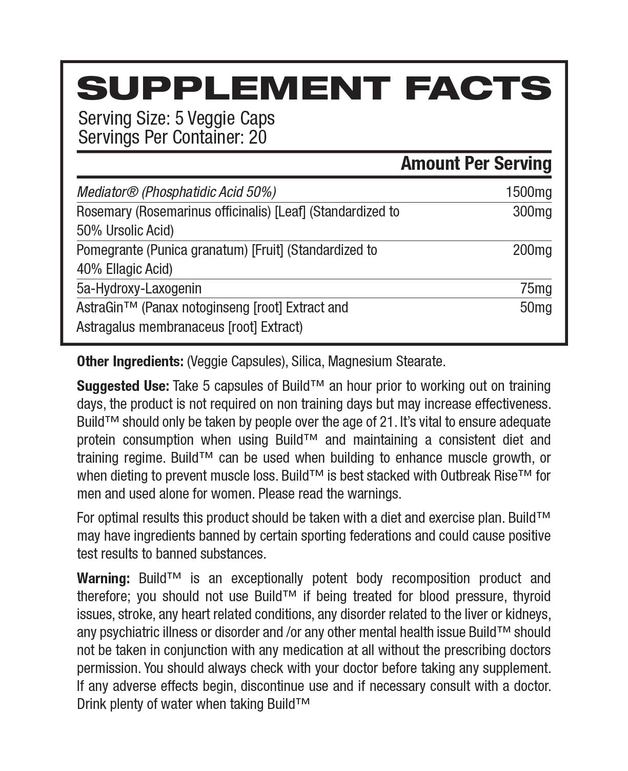 Buy Outbreak Nutrition: Build Testosterone Booster at Mighty Ape NZ