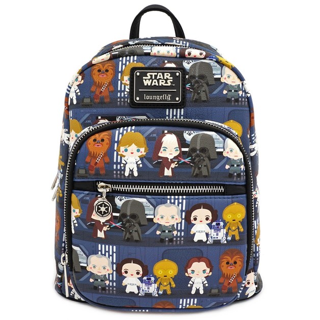 Loungefly: Star Wars - Death Star Chibi Print Mini Backpack | Women's ...
