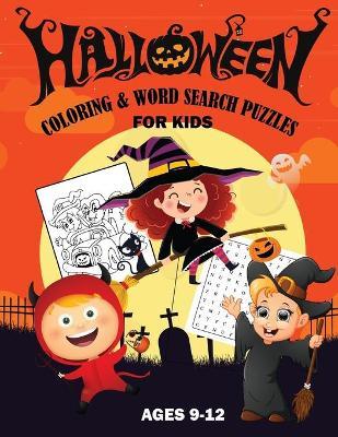 Halloween Coloring & Word Search Puzzles for Kids 9-12 | Halloween ...