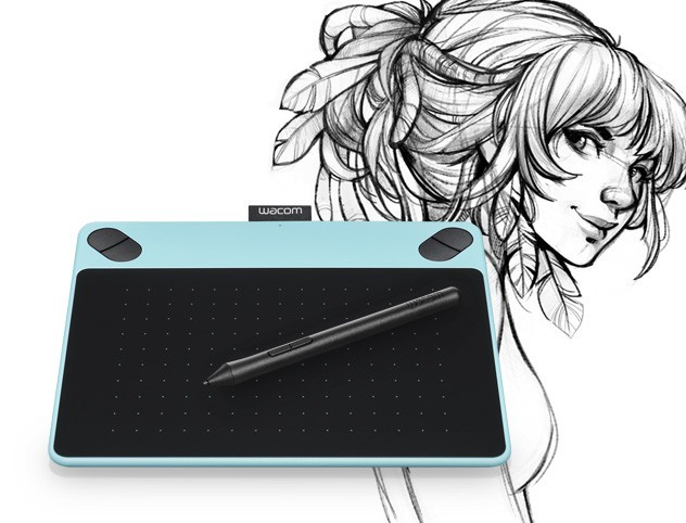Wacom Intuos Draw Pen Tablet (Small / Mint Blue) | at Mighty Ape NZ