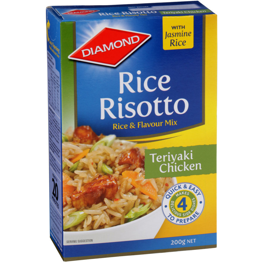 Diamond: Rice Risotto Teriyaki Chicken 200g (14 Pack) | at Mighty Ape NZ