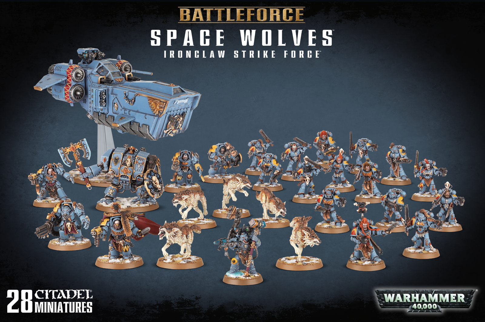 Warhammer 40,000: Space Wolves Ironclaw Strike Force | at Mighty Ape ...