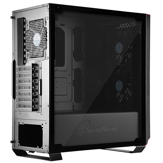 SilverStone Primera ATX - Black/Red Tower Case | at Mighty Ape NZ