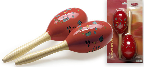 Stagg Wooden Oval Maracas | at Mighty Ape NZ