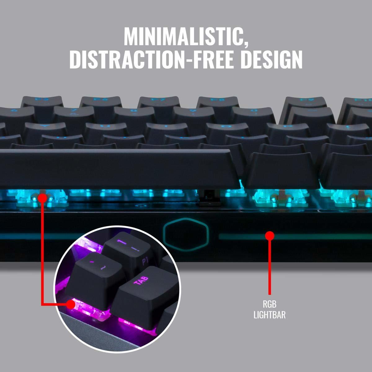 Cooler Master MK730 RGB TKL Mechanical Gaming Keyboard (Cherry MX Brown ...