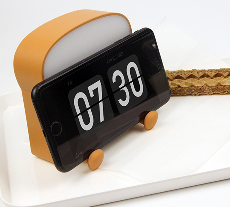 Cartoon Toast Bread Night Light Phone Stand (eat) | at Mighty Ape NZ
