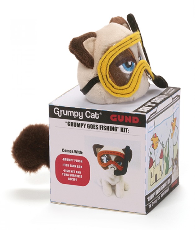 Buy Grumpy Cat Fishing - Plush at Mighty Ape NZ