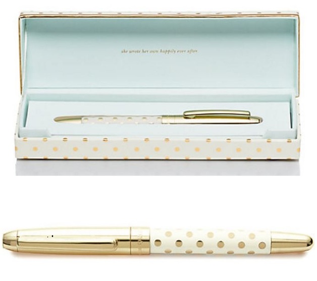 Buy Kate Spade Ballpoint Pen - Something to Write Home About (Gold Dots ...