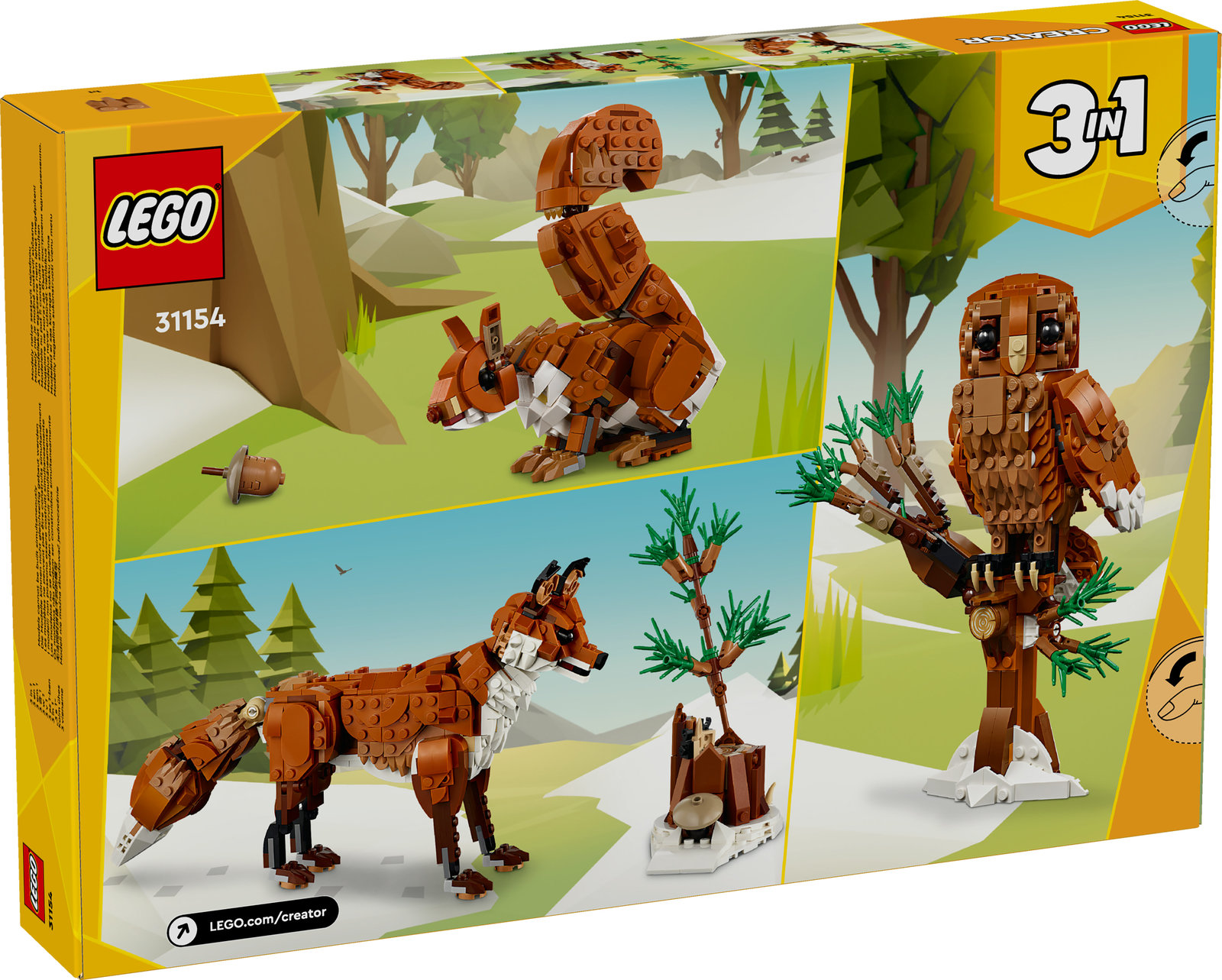 Buy LEGO Creator: 3-In-1 - Forest Animals at Mighty Ape NZ