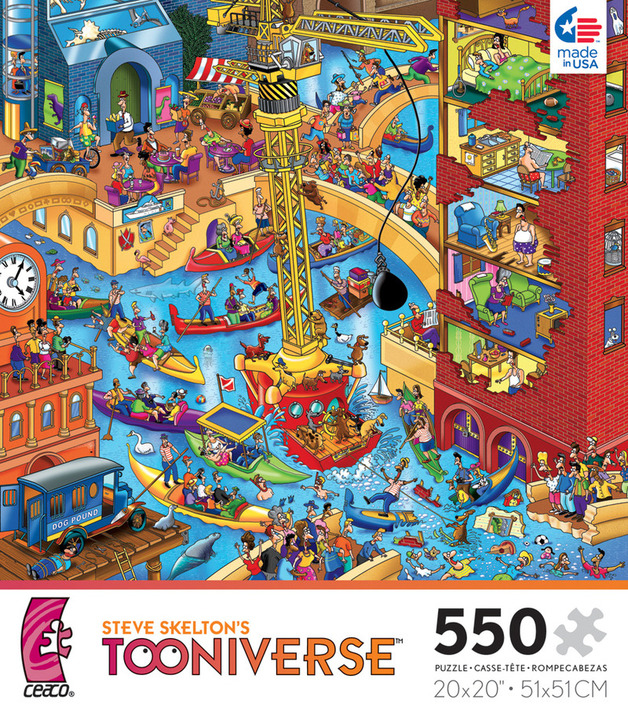 Steve Skelton's Tooniverse 550 Piece Jigsaw Puzzle - All Dogs Must Be ...