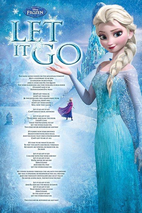 Frozen Let it Go Lyrics Maxi Wall Poster (273) | at Mighty Ape NZ