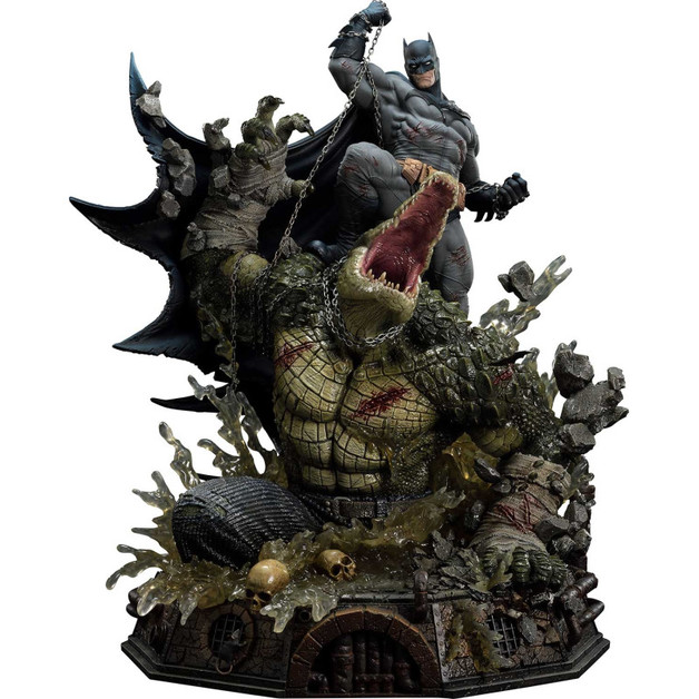 Batman VS Killer Croc (DX Edition) - 28" Statue | at Mighty Ape NZ
