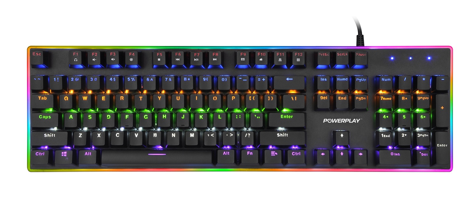 PowerPlay E-Blue Cyan Mechanical Keyboard | PC | Buy Now | at Mighty ...