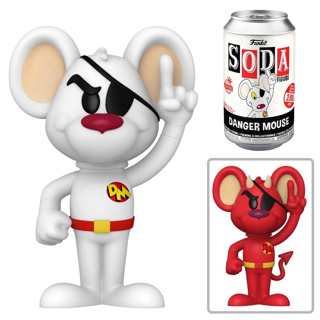 Danger Mouse - Soda Vinyl Figure + Collector Can | at Mighty Ape NZ