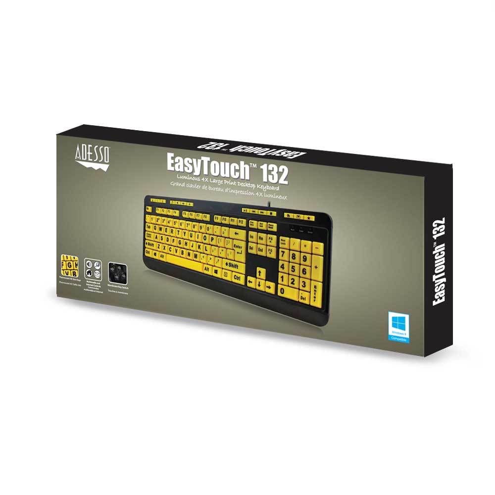 Adesso: Wired EasyTouch 132 – Luminous 4X Large Print Multimedia ...